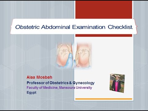 Obstetric Abdominal Examination Checklist - YouTube
