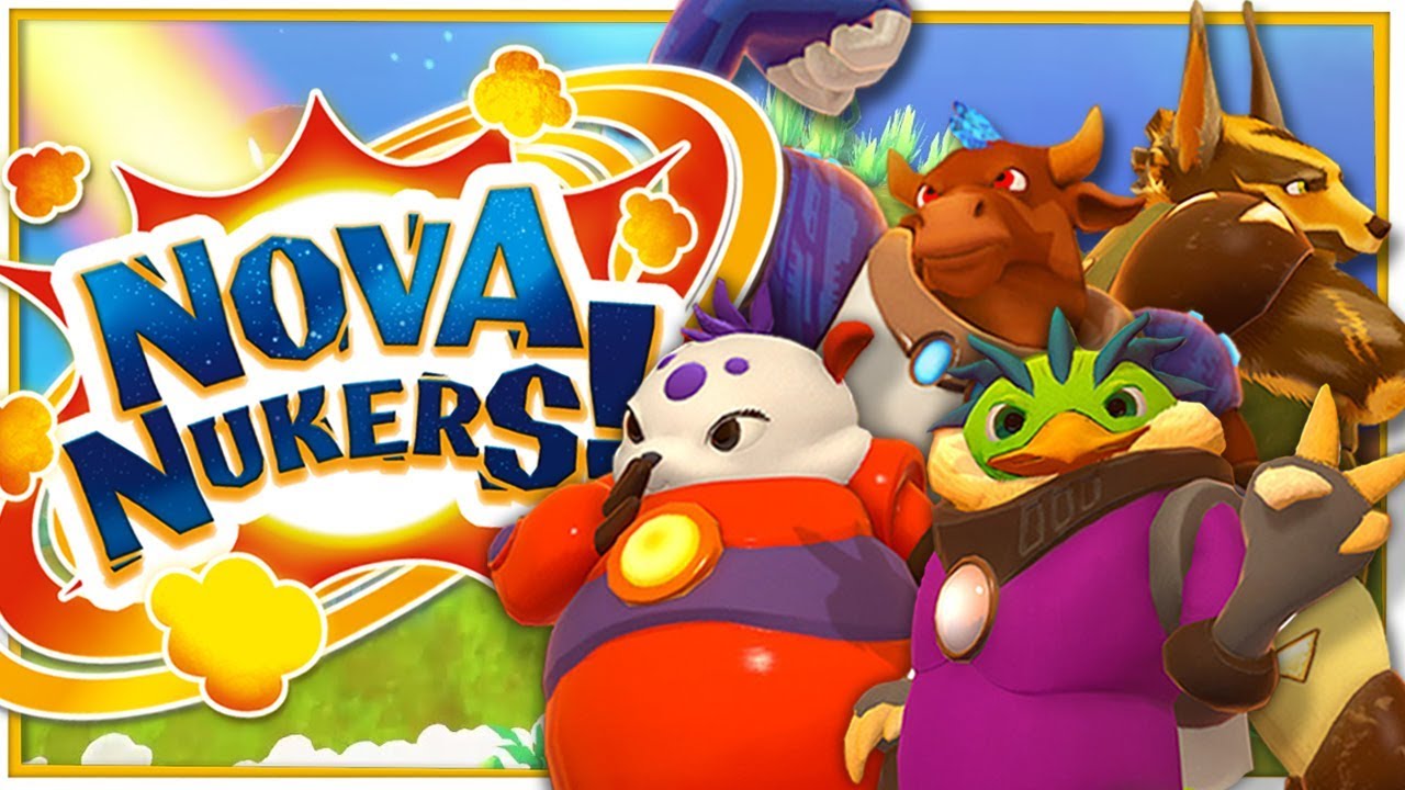 Nova Nukers - WATERMELON BELONGS HERE! (4 Player Gameplay) - YouTube