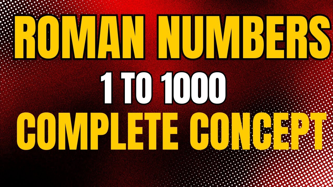 Master Roman Numerals in Minutes: Easy Guide to Ancient Numbers! - YouTube