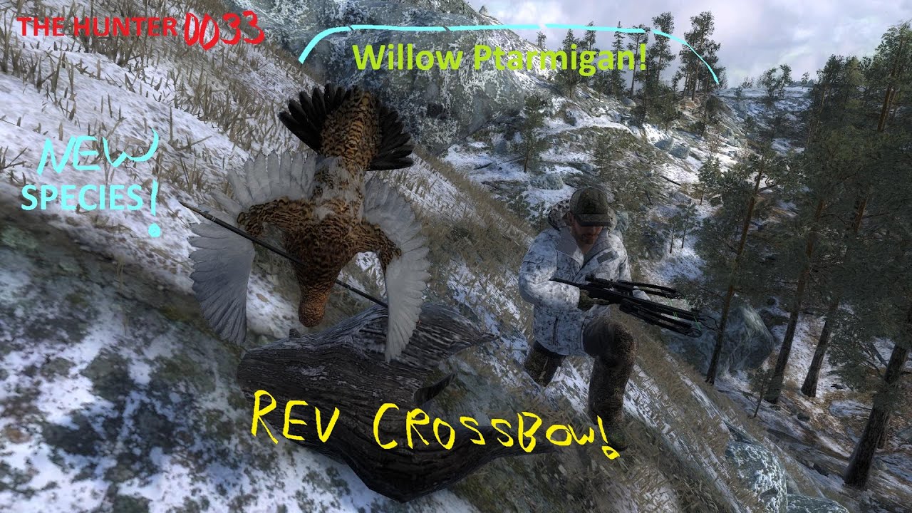 THEHUNTER: DD33 NEW SPECIES "Willow Ptarmigan" Reverse Crossbow!! - YouTube