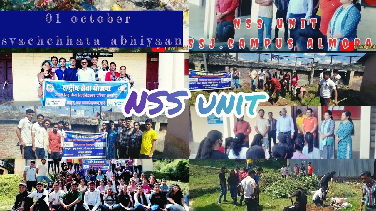 NSS unit Ssj.campus Almora (01 October 2023) svachchhata abhiyaan ️🥰 ...