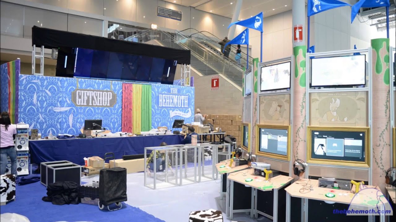 The Behemoth's PAX East 2015 Booth Set Up - YouTube