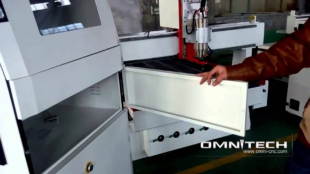 Omni Mach3 or NC studio control system cabinet show - YouTube