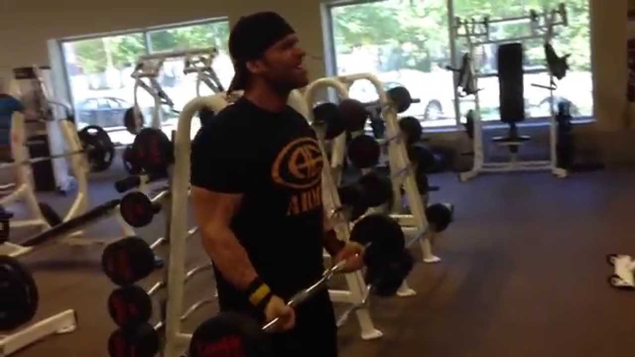 Front Delt EZ Bar Raises for Swole Shoulders - YouTube