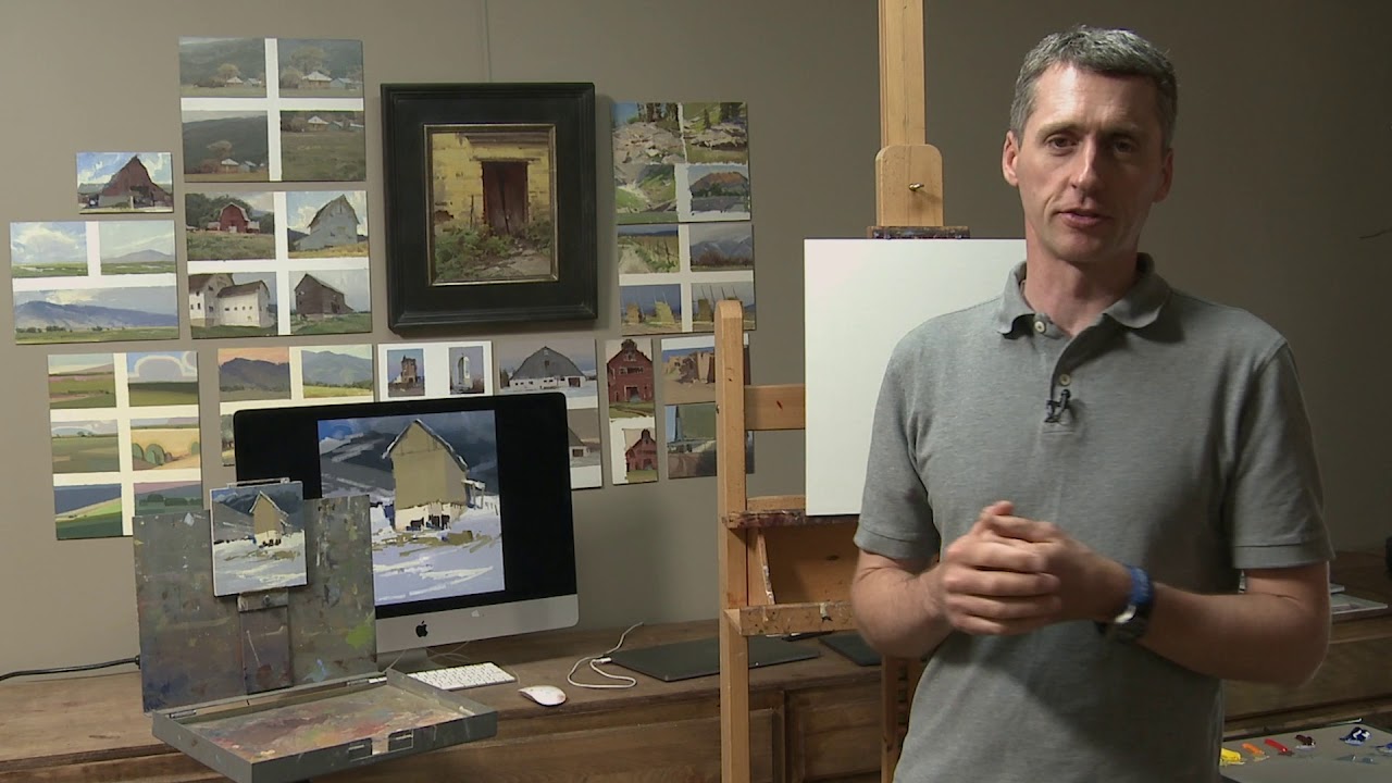 David Dibble Composing Paintings through Small Studies - YouTube
