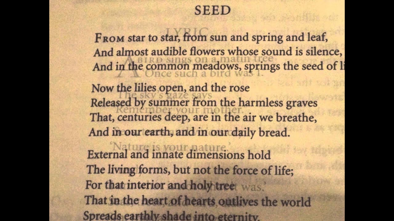 Poetry of Kathleen Raine - YouTube