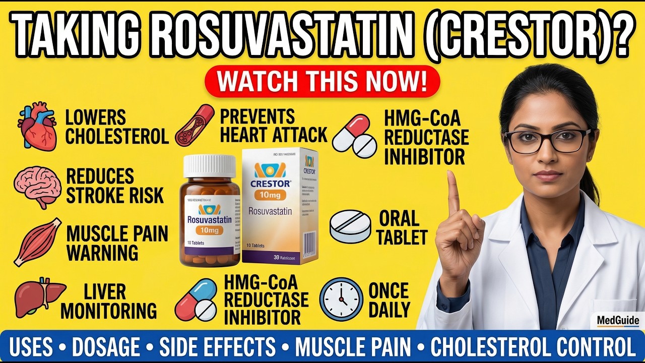 Rosuvastatin (Crestor) - Uses, Dosage & Side Effects You MUST Know ...