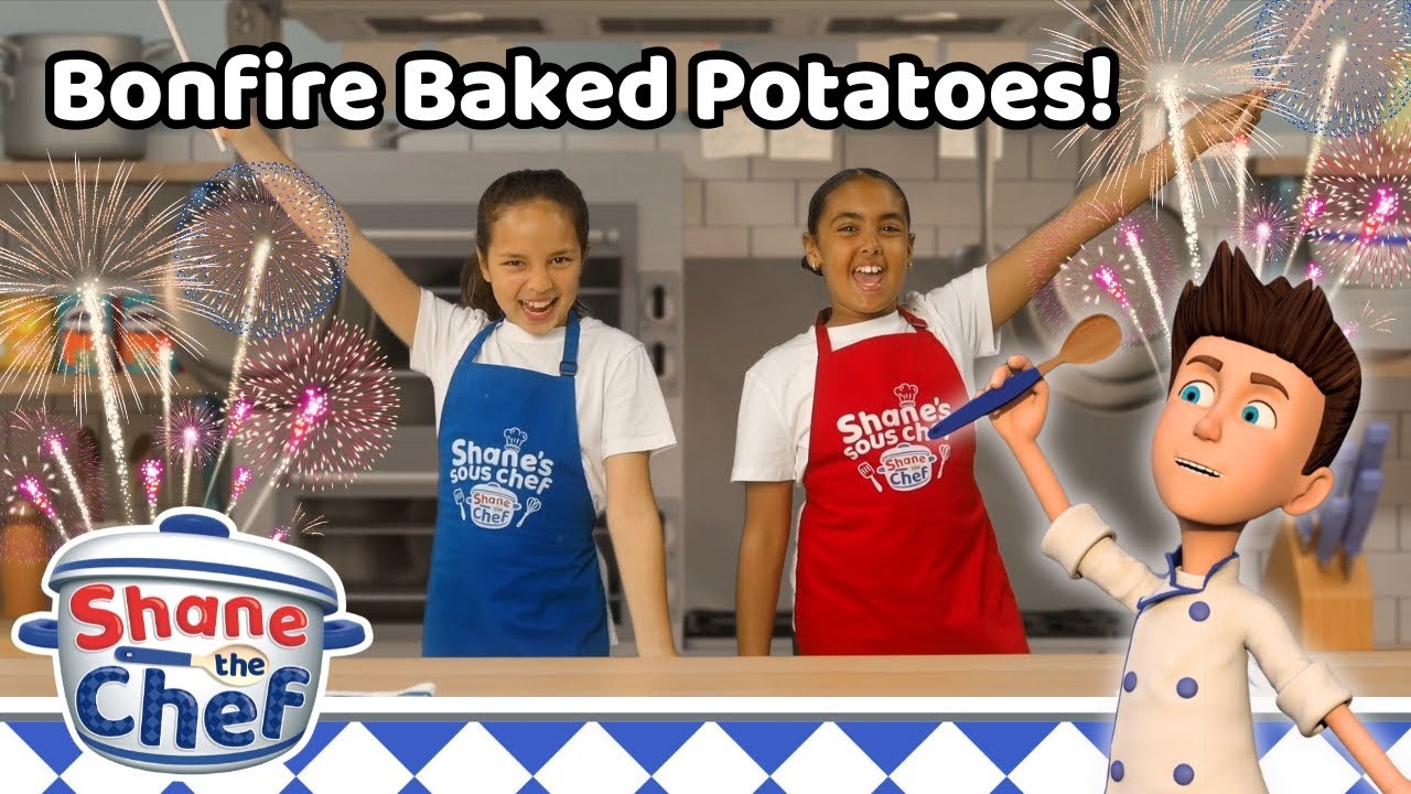 Let's Get Cooking! BONFIRE BAKED POTATOES 🎆 Shane the Chef Kitchen - YouTube