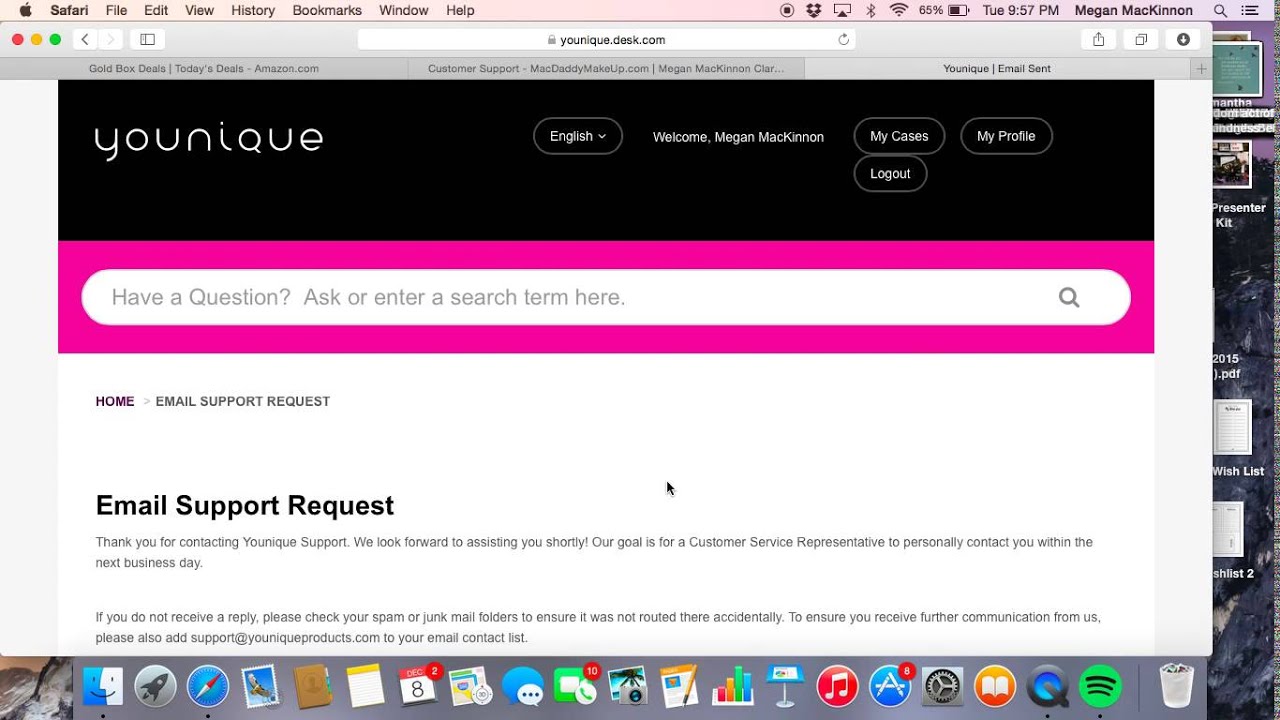 How to Contact Customer Support - Younique - YouTube