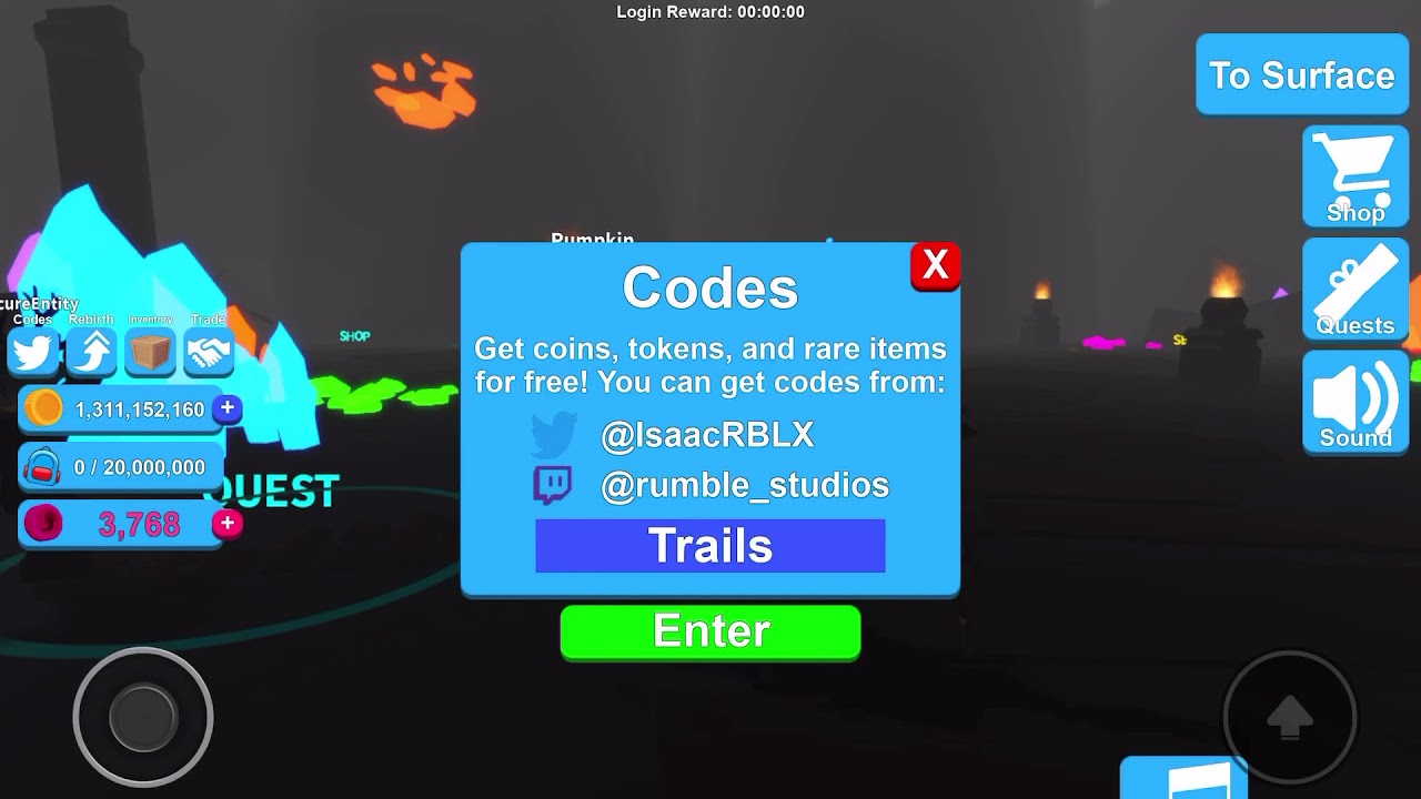Mining Simulator codes 2020 Working pt. 1 - ROBLOX - YouTube