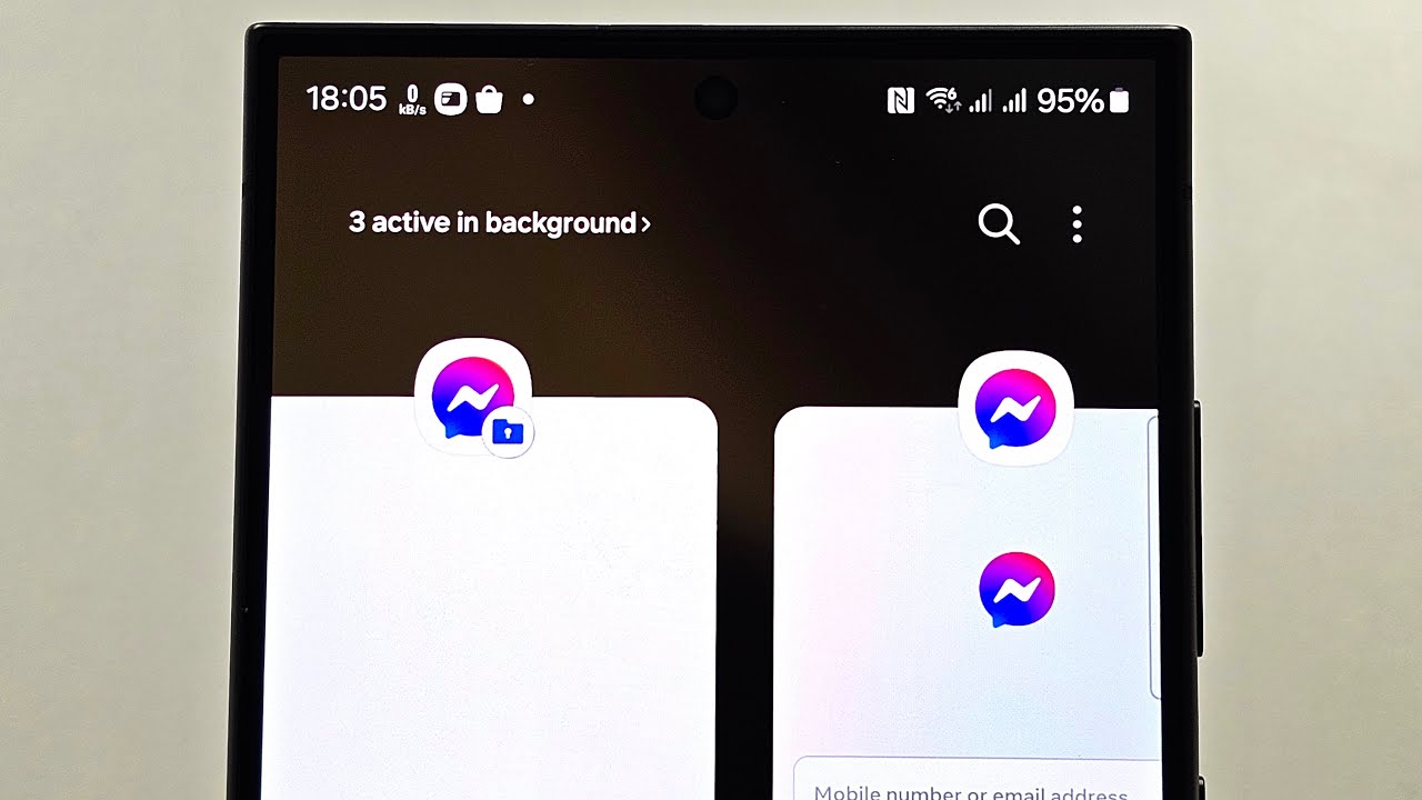 How To Use 2 Messenger Accounts on Samsung Galaxy S24 Ultra - YouTube