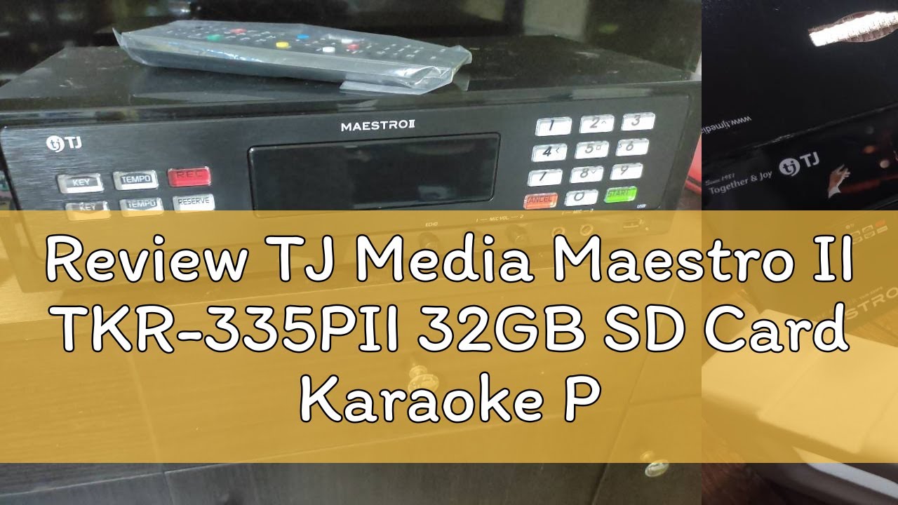 Review TJ Media Maestro II TKR-335PII 32GB SD Card Karaoke Player with ...