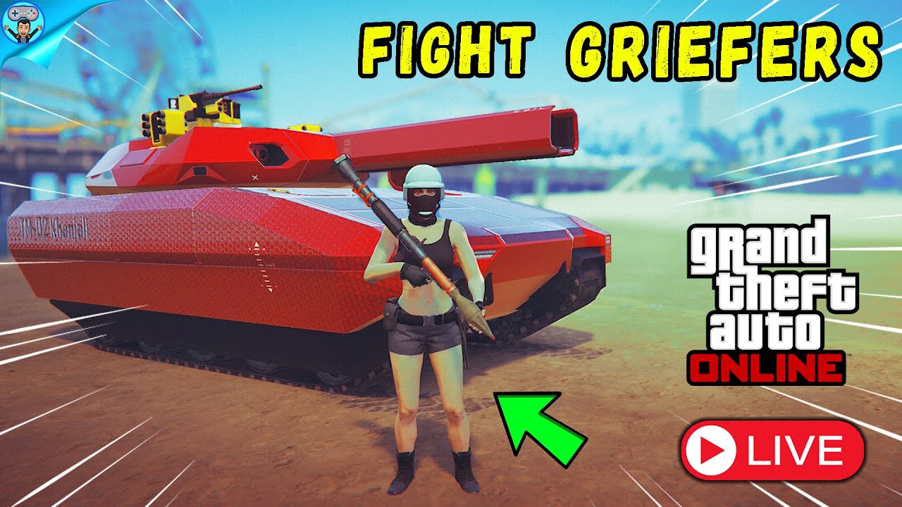 Destroying griefers LIVE on GTA Online! - YouTube