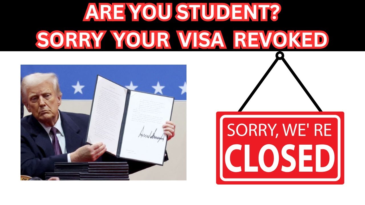 Students in trouble | A clear indication of the visa revocation, such ...