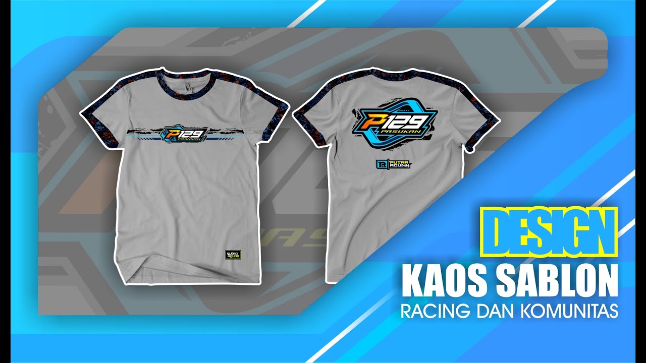 DESIGN KAOS SABLON RACING KOMUNITAS DAN TEAM - YouTube