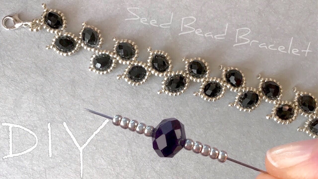 Beaded Leaf Bracelet Tutorial: Simple Seed Bead Bracelet - YouTube