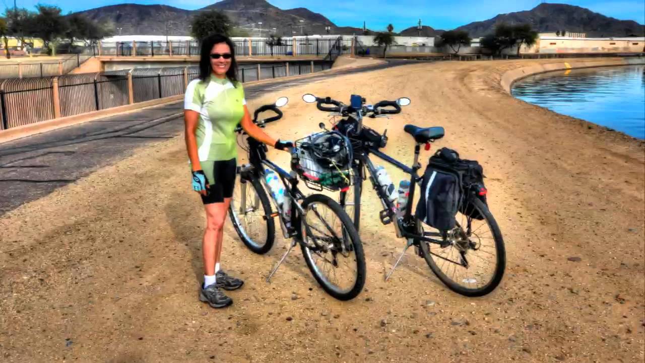 Cycling the canal trails in Phoenix - YouTube