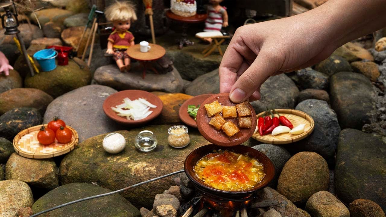 Miniature-Mini Rice cake-Crispy rice cake Recipe-Minifood Story - YouTube