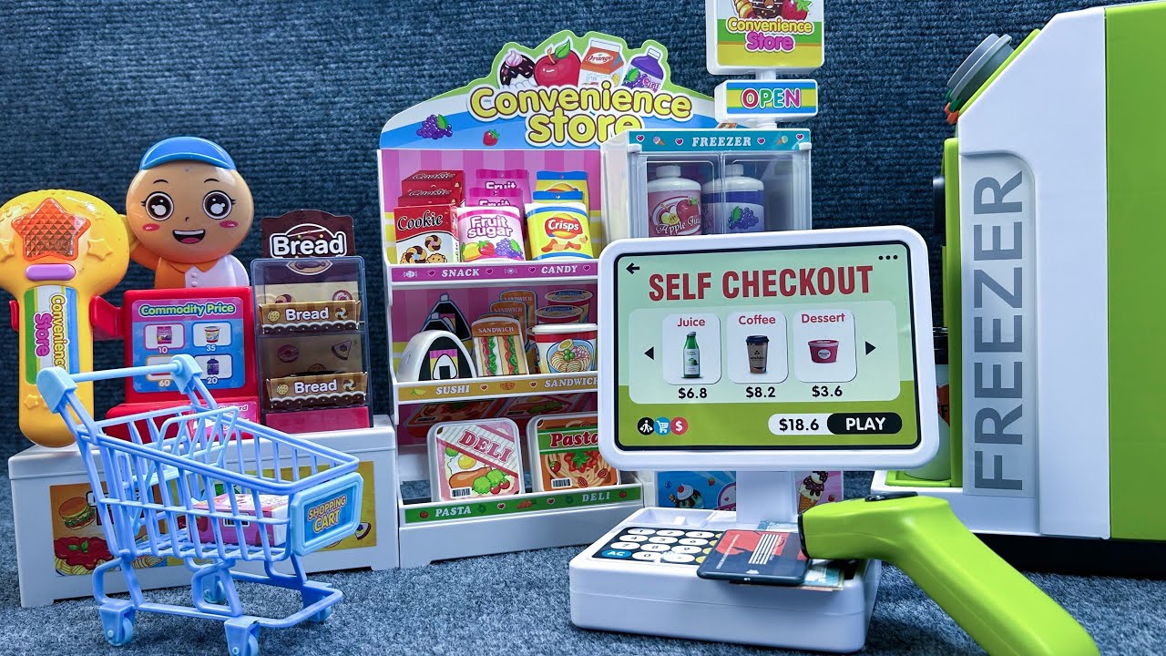 18 minutes Perfect unboxing simulated green cash register, delicious ...