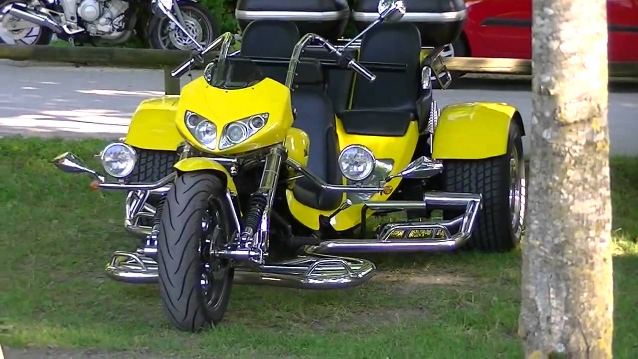 Honda Goldwing tricycle Trike Sunshine Yellow motorcycle - YouTube