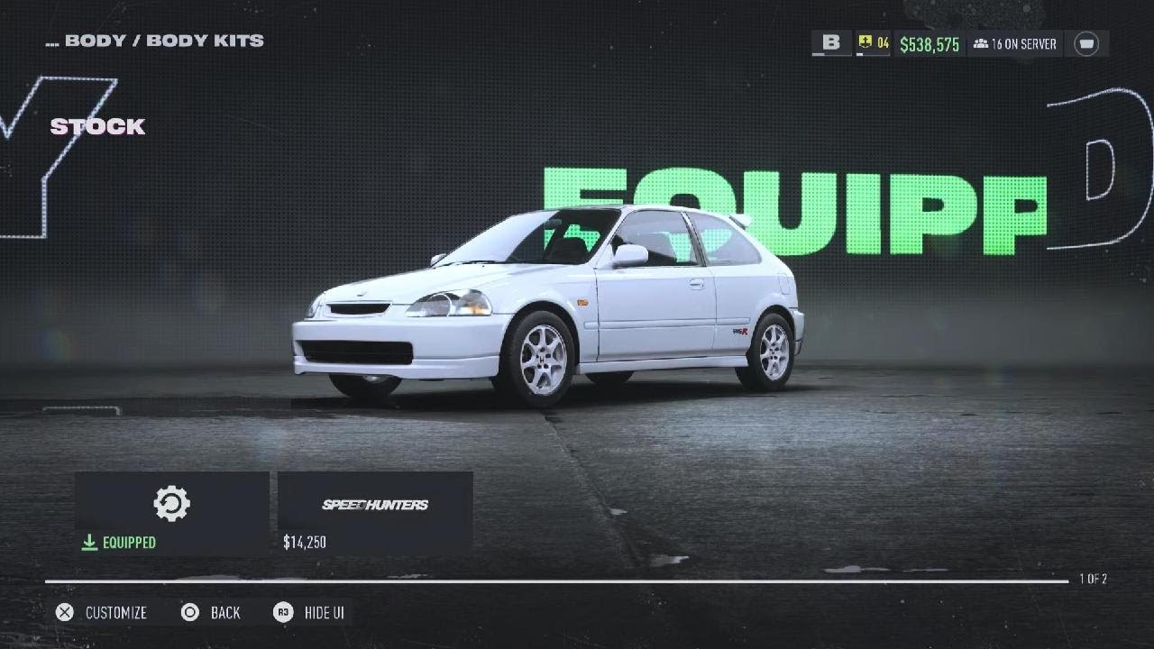 Need for Speed Unbound PS5 487 horsepower Honda civic type r EK Raw ...