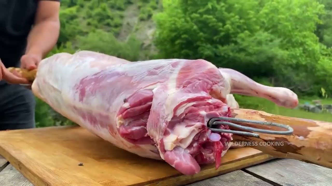 HOW TO COOK A WHOLE LAMB IN A BARREL [Full Lamb Fry ] - YouTube