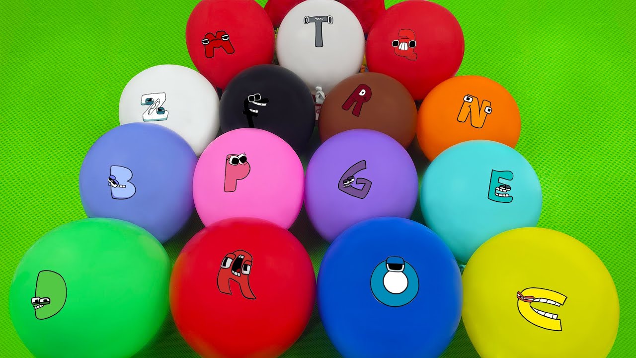 Alphabet Lore🎈 Looking 1,000,000 Orbeez Colorful with FUNNY BALLOONS ...