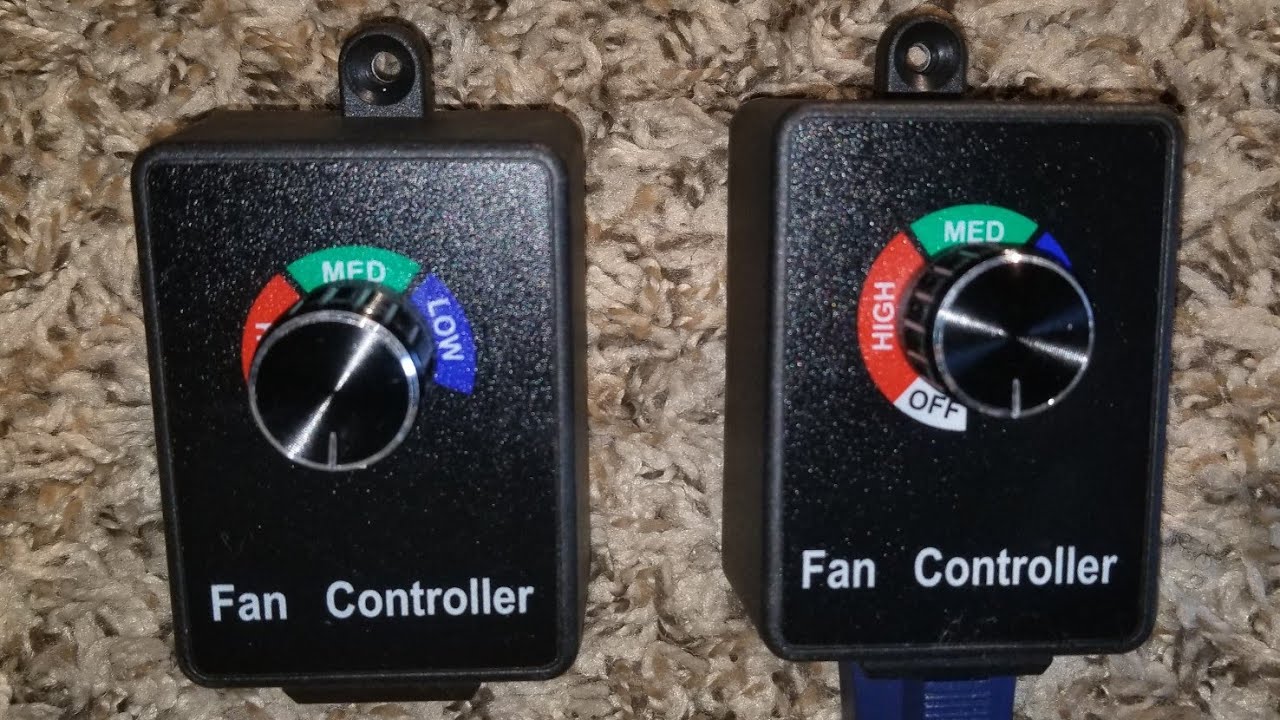 VARIABLE FAN SPEED CONTROLLER ADJUSTER CORDLESS FOR DUCT INLINE EXHAUST ...