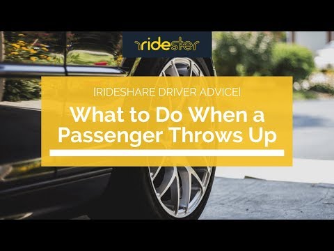 What to Do When a Passenger Throws Up In Your Uber [& How to Avoid It]
