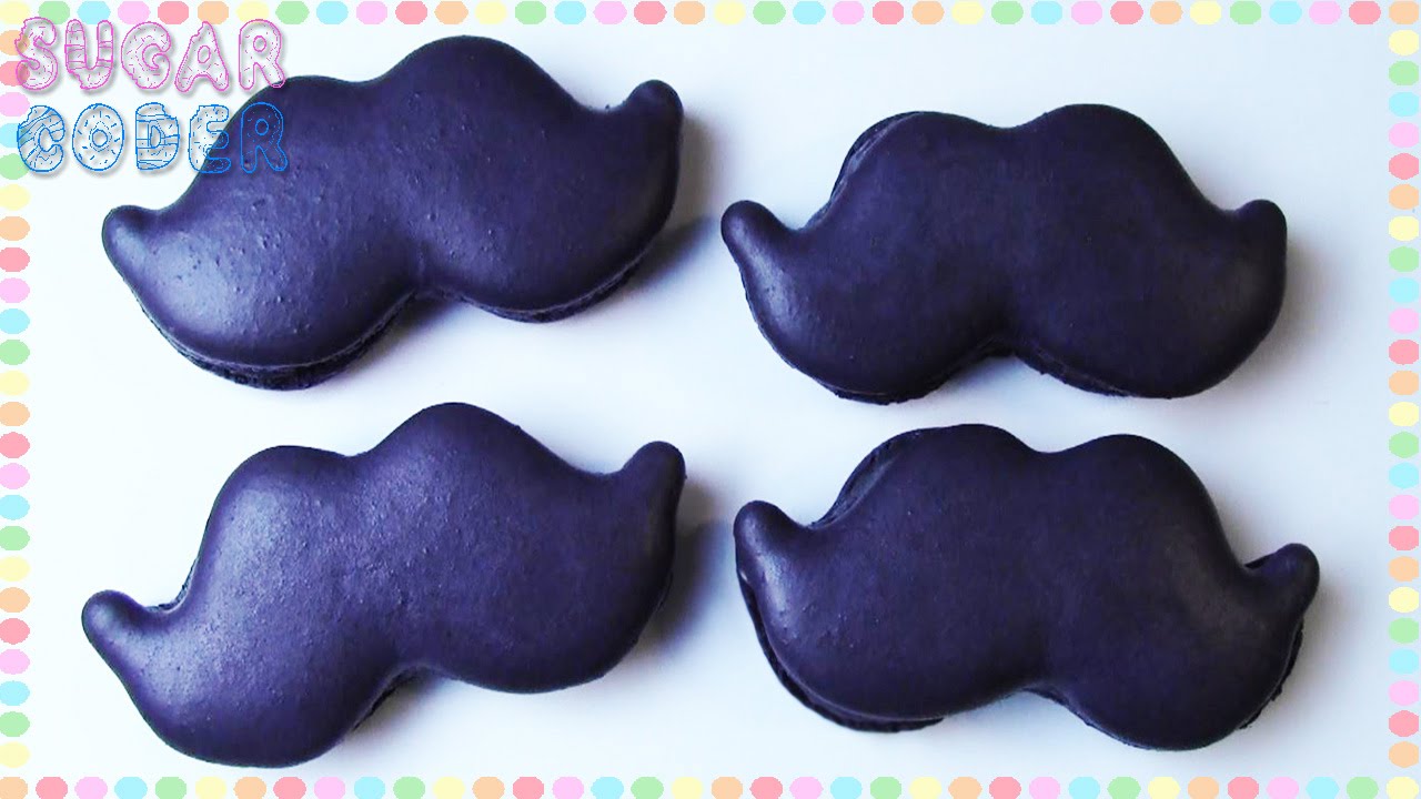 MUSTACHE MACARONS COOKIES, DESSERT IDEAS - YouTube