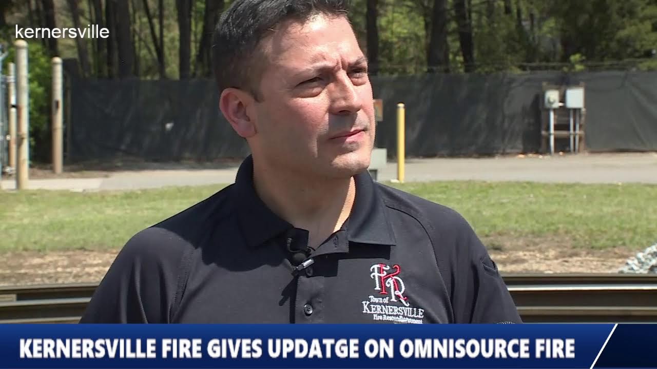 Kernersville fire gives an update on Omnisource scrap metal fire - YouTube