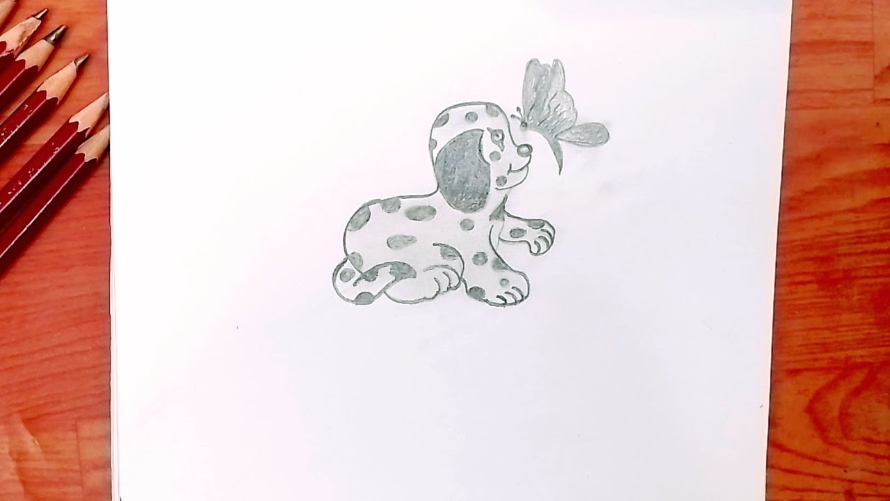 How To Draw A Dogi Drawing Step By Step Pencil Drawing Ye Arts - YouTube