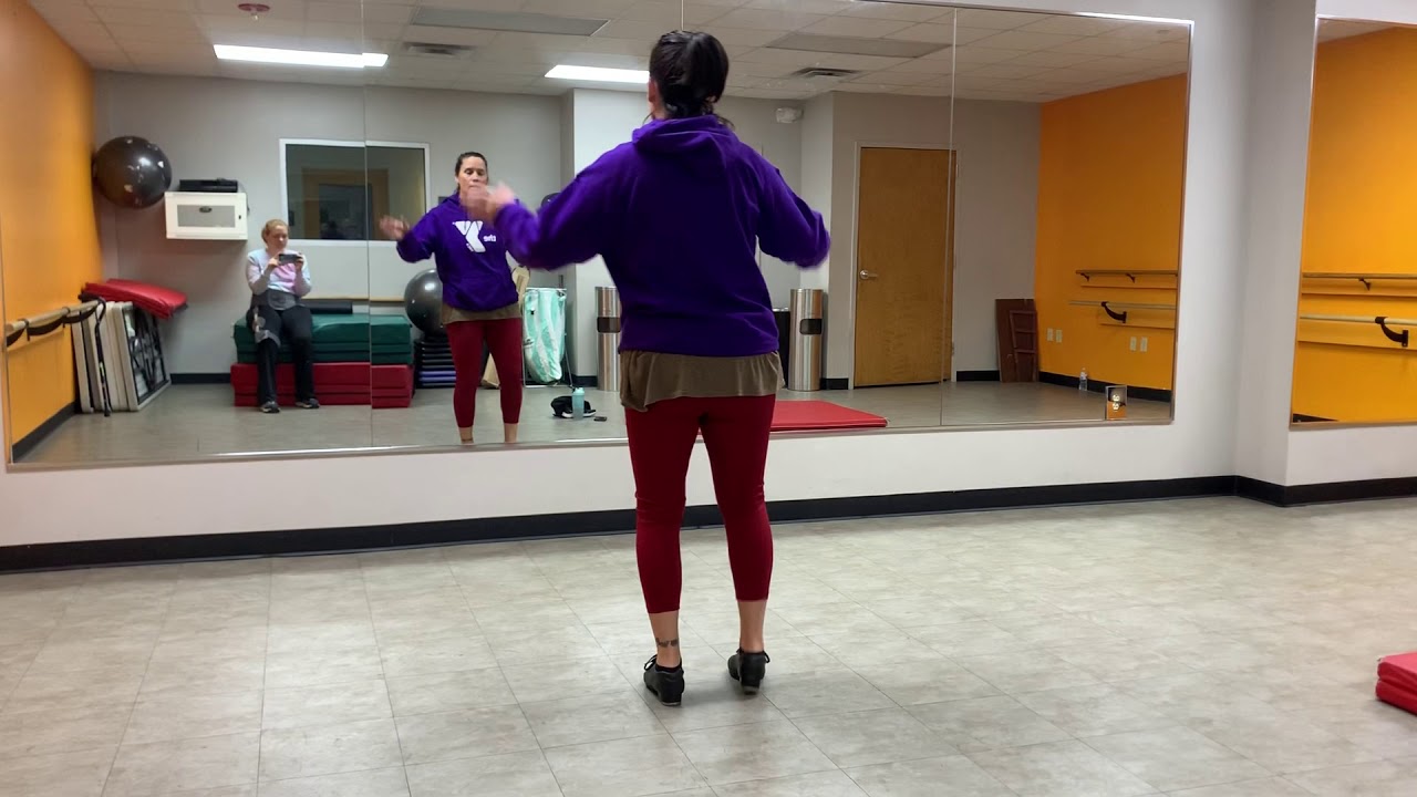 Kick back side step (5-6yr old tap) - YouTube