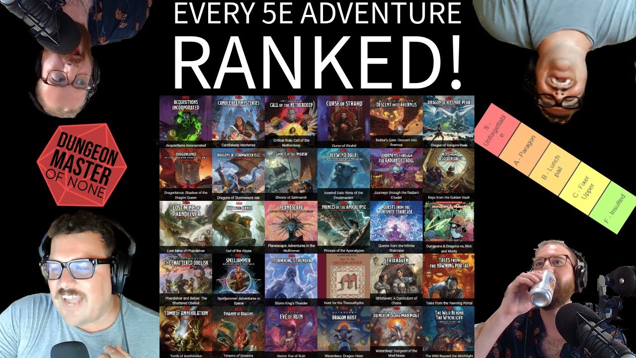 The Complete 5e Adventure Tier List - YouTube