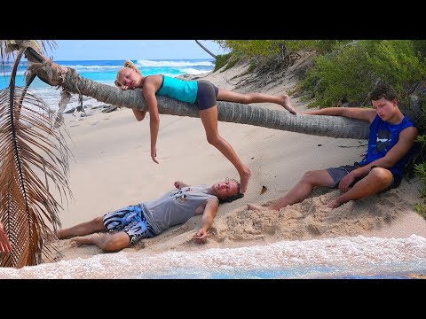 Desafío de 24 horas en la isla con toda la familia Ninja Kidz 😍 | Historia divertida