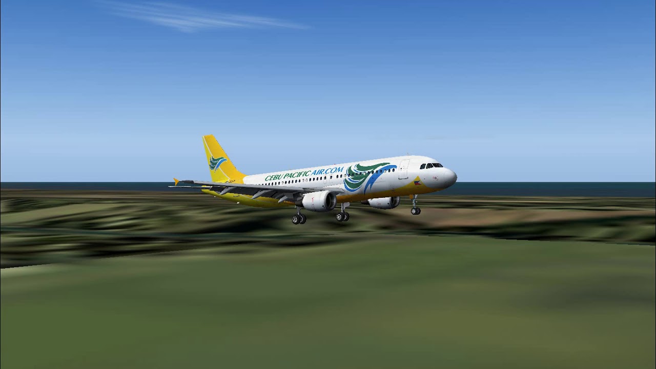 FS9/FS2004 Cebu Pacific A320 Landing Laoag Intl - YouTube