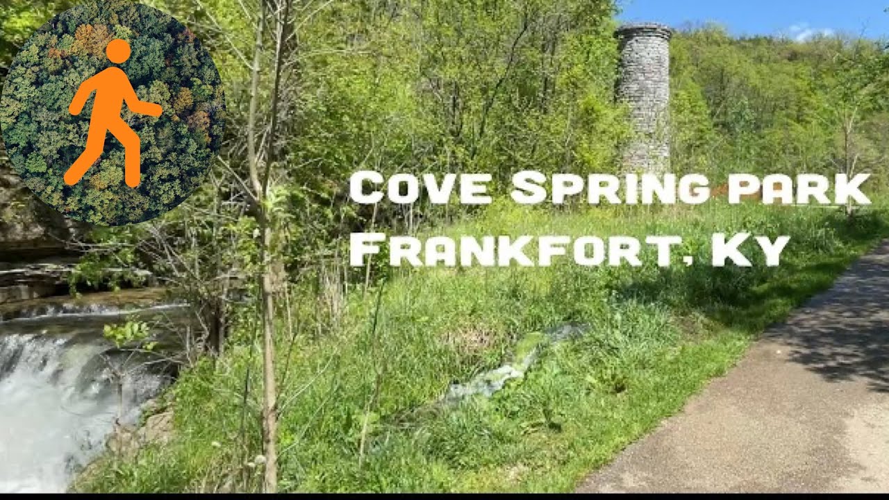Cove Spring Park - Virtual Walk - waterfalls, creeks, ruins - 4K - Slow ...