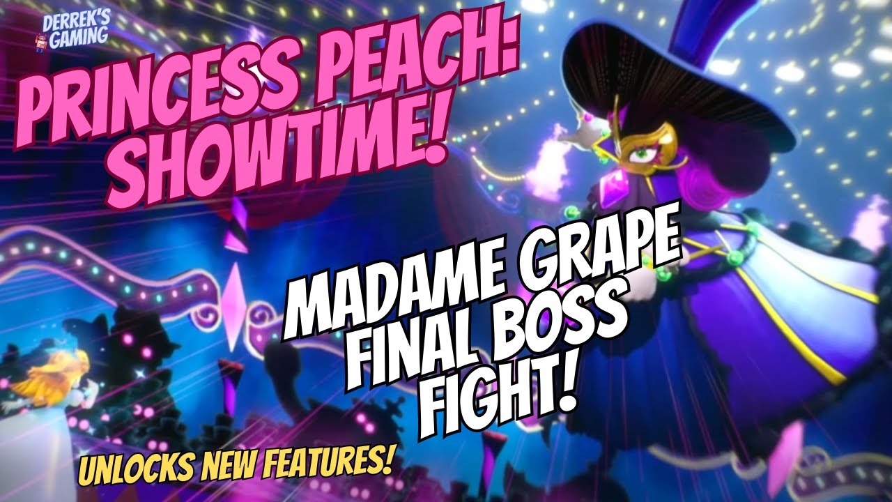 Princess Peach: Showtime! - Madame Grape Final Boss Fight! - YouTube