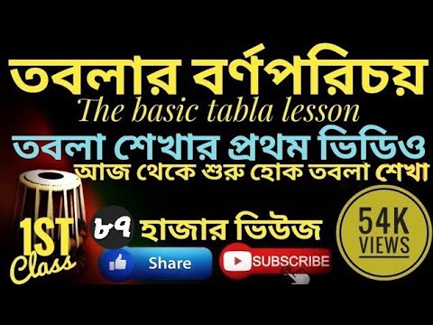 Basic Tabla Lesson Tirkit in Bangla Part 1 তবলা বাজানোর সঠিক ও সহজ পদ্ধতি #1 - YouTube