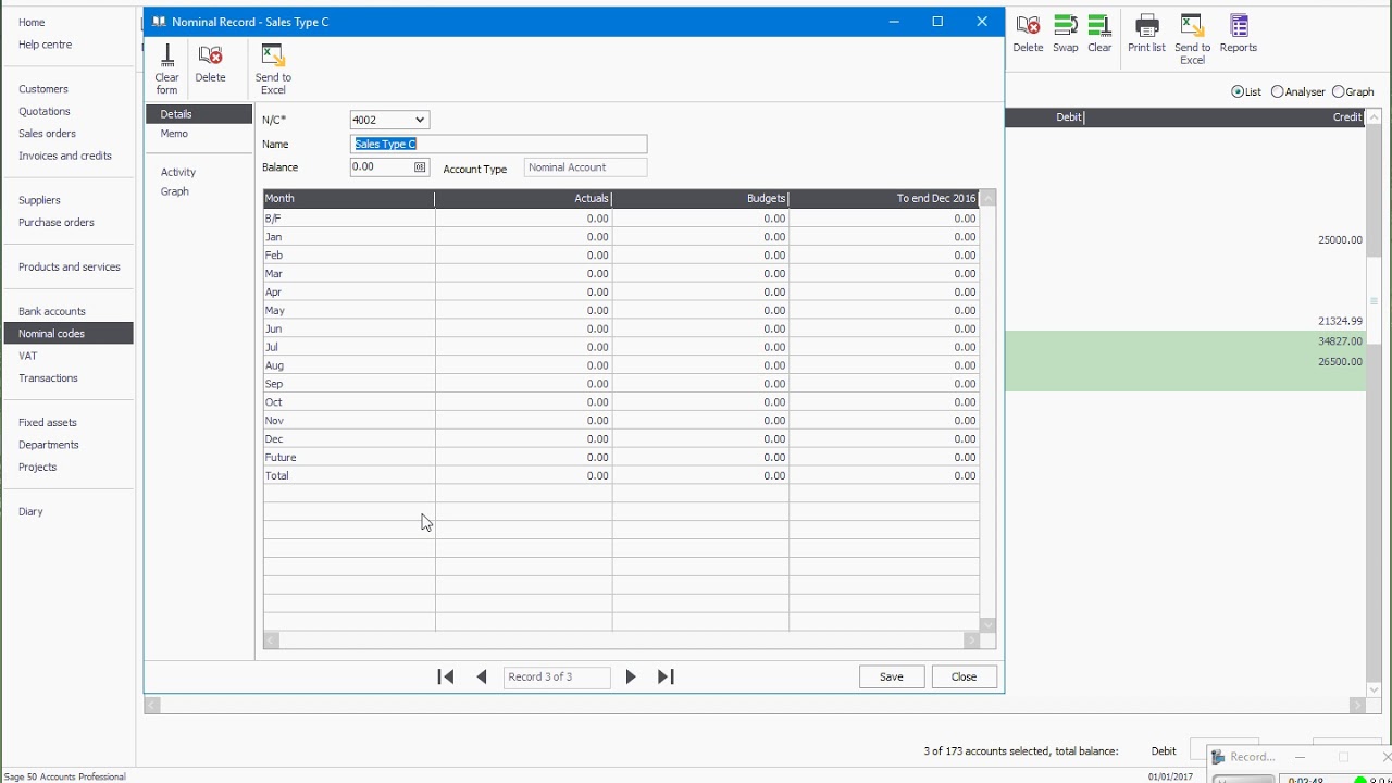 13 Recording opening balances in the Nominal Ledger in Sage - YouTube