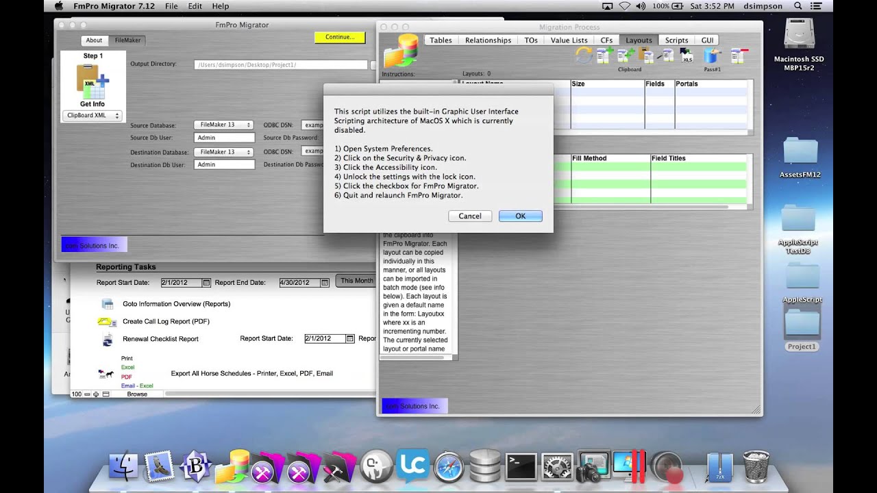 Importing Filemaker Layouts Into Fmpro Migrator Macos Youtube