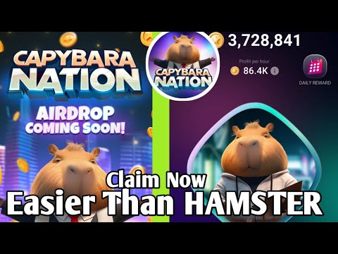CapyBara New Telegram Mining Bot | Crypto Tap2Earn Bot | CapyBara Nation #bera_nation #capybera ...