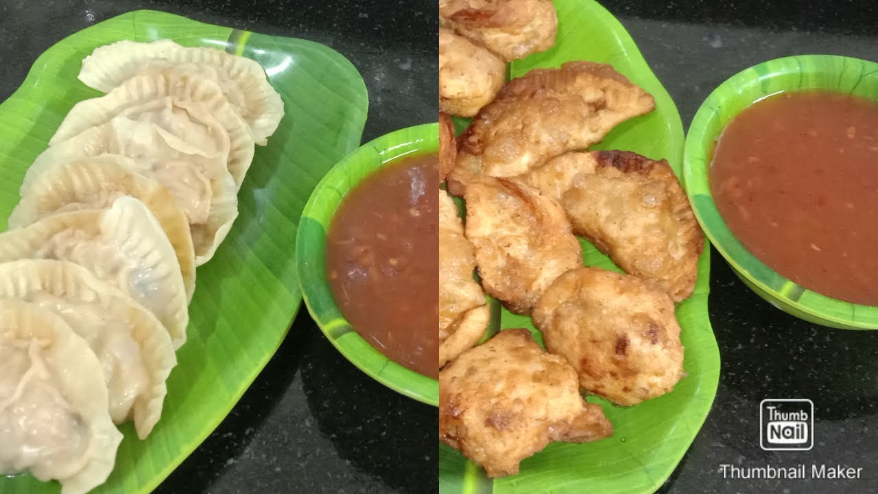 Steam Momos | Fried Momos | Authentic Momo and Momo Sweet Chutney - YouTube