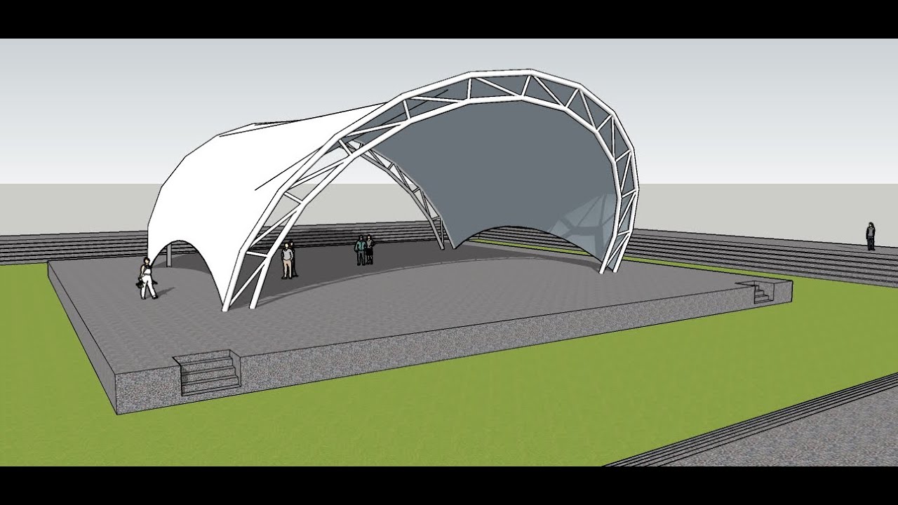 SKETCHUP AMPHITHEATER TUTORIAL (SANDBOX FROM CONTOURS) - YouTube