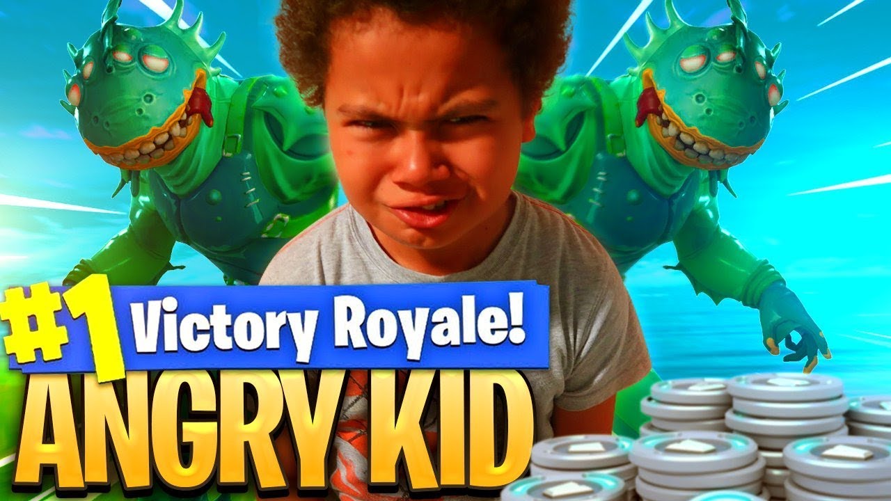 9 year old kid gets TROLLED and starts RAGING for DROPPING 0 KILLS in ...