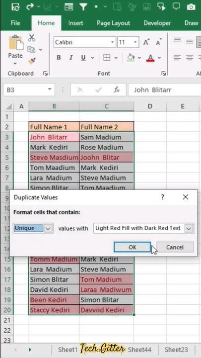 Compare Lists in Excel - YouTube