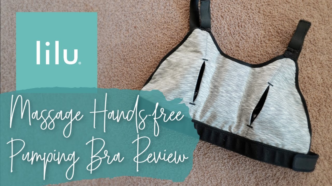 Lilu Massage Hands-free Pumping Bra Review // Momma Alia - YouTube