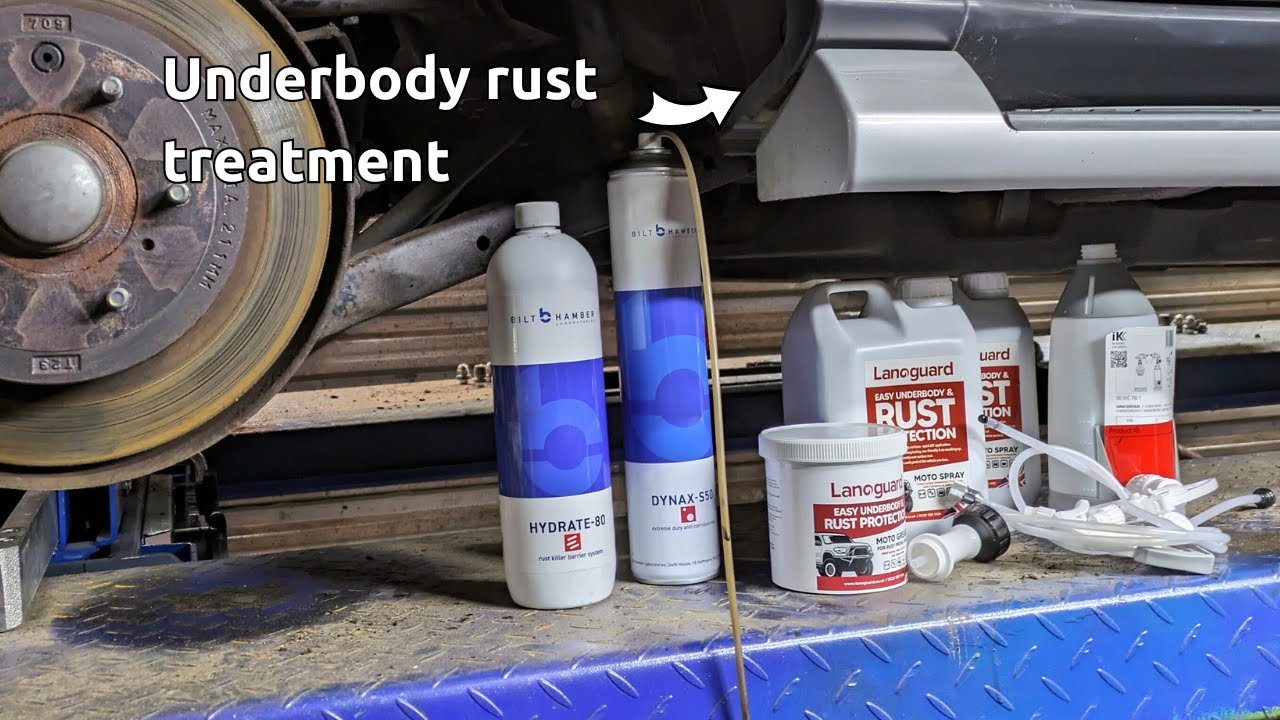 Vehicle underbody rust treatment (on a Mk4 Mitsubishi Shogun) using ...