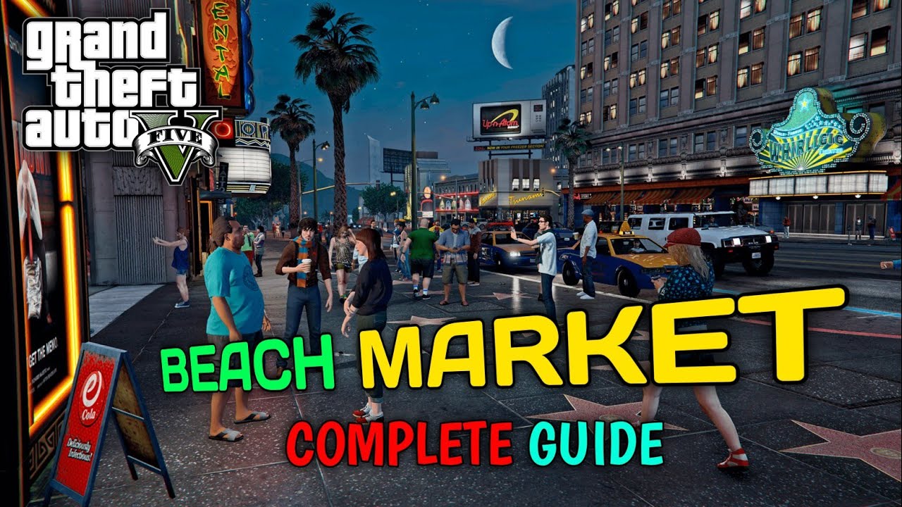 BEACH MARKET In GTA 5 GRAND RP Explained Under 10 Minutes | How To Earn ...