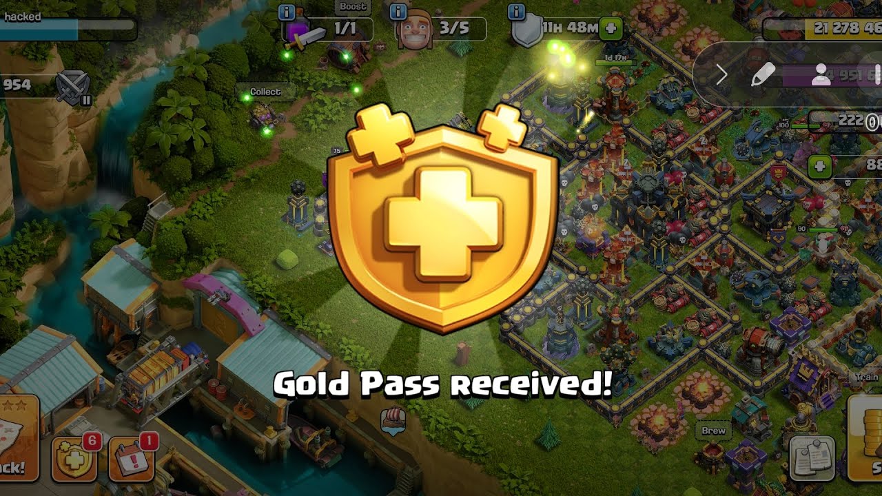Free Gold Pass and Military Scenery | Clash of Clans - YouTube